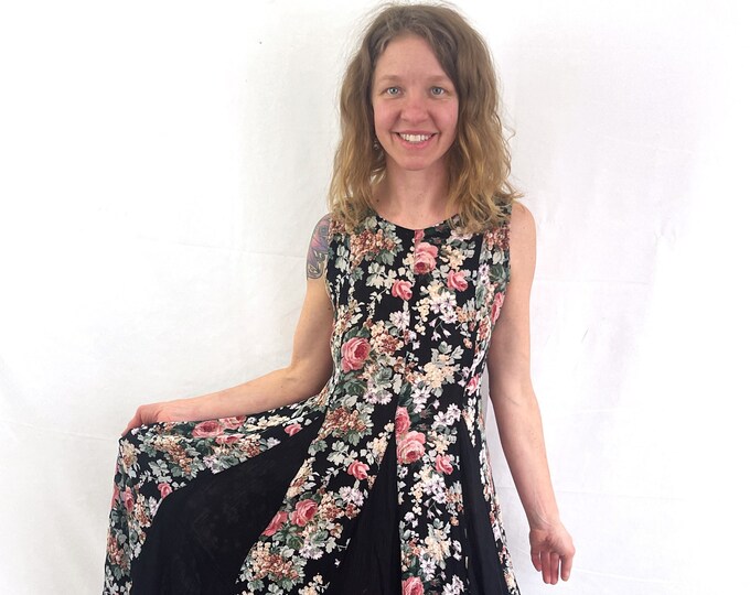 Vintage 1990s 90s Starina Floral Summer Maxi Dress - Etsy