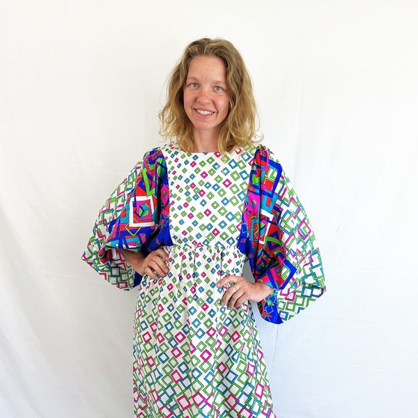 Vintage Neon Dress - Etsy