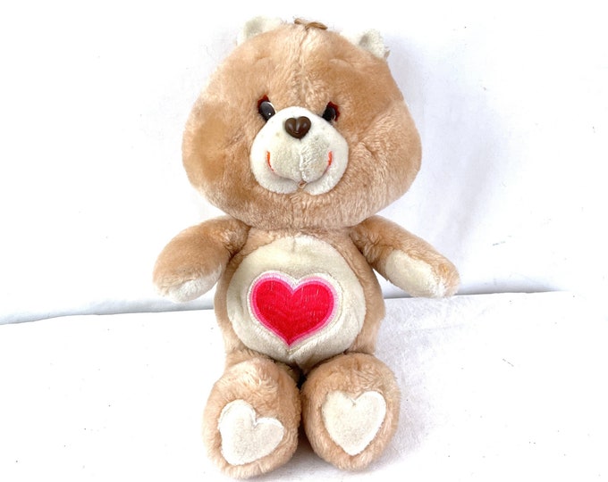Vintage 1980s 80s Plush 1983 Care Bears - Tenderheart Bear - Etsy