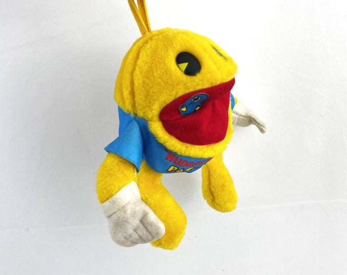 Vintage 1980s 80s Pac-man Mini Plush Cute Gift Toy - "hungry for You ...