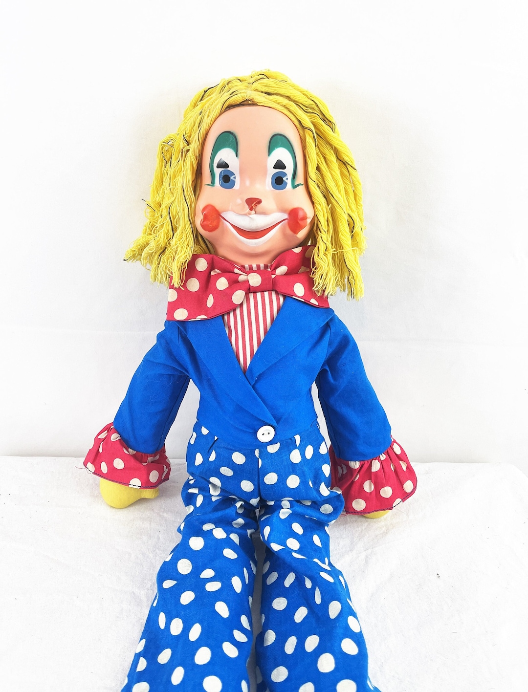 Vintage Scary Clown Stuffed Toy - Etsy