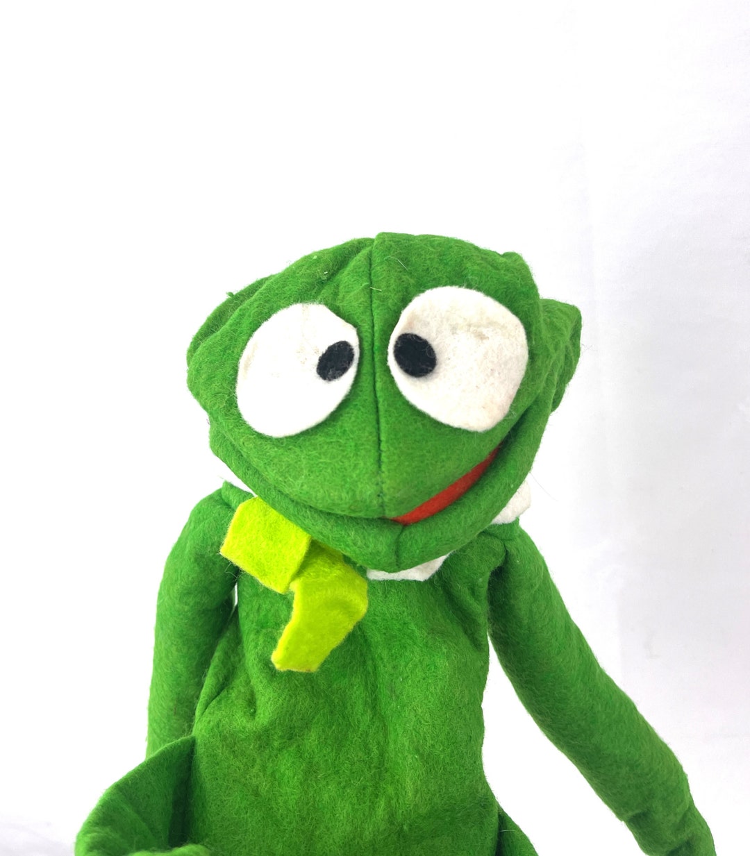 Vintage 1970s 70s Kermit the Frog Hand Puppet 1972 the Puppet Factory ...