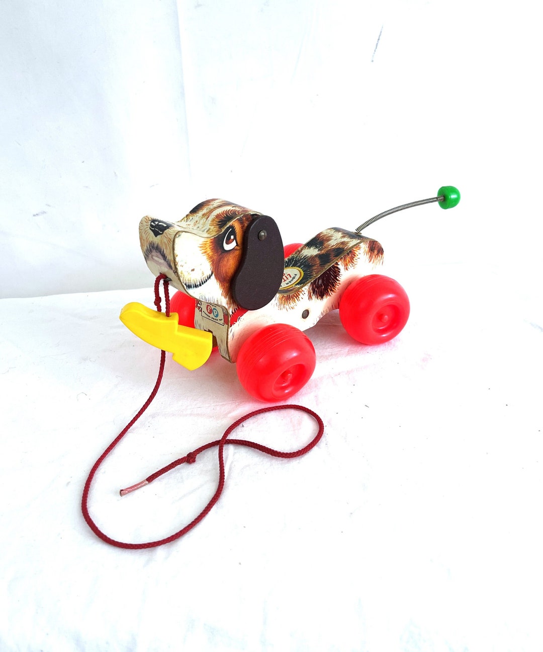 Vintage 1960s 60s Fisher Price Little Snoopy Pull Wooden Toy - Etsy