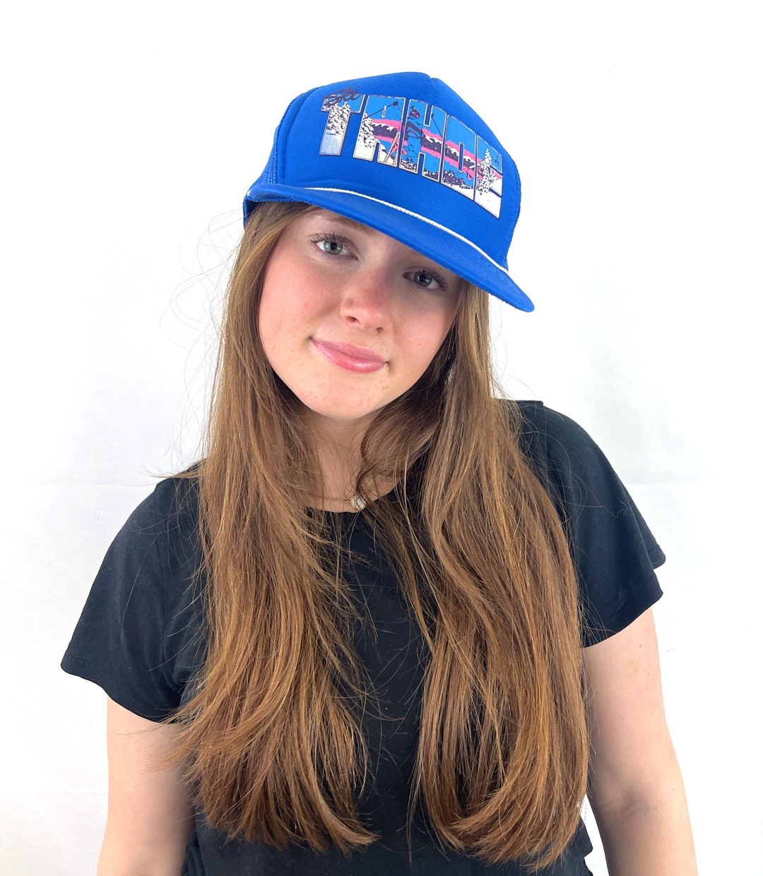 Vintage 80s 1980s Blue Tahoe Mesh Snapback Trucker Hat - Etsy