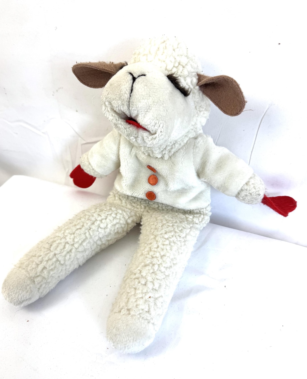 Vintage 1992 90s 1990s Shari Lewis Lamb Chops Plush Stuffed Puppet RARE ...