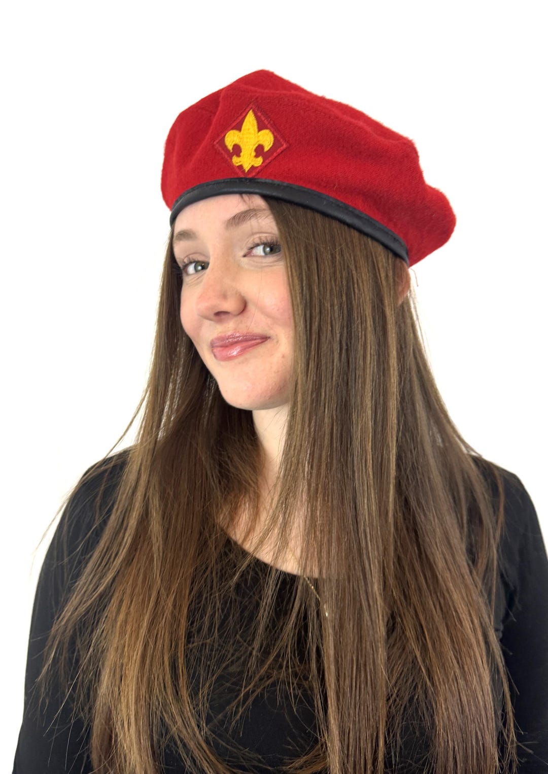 Vintage Boy Scouts of America BSA Red Wool Beret Hat - Etsy