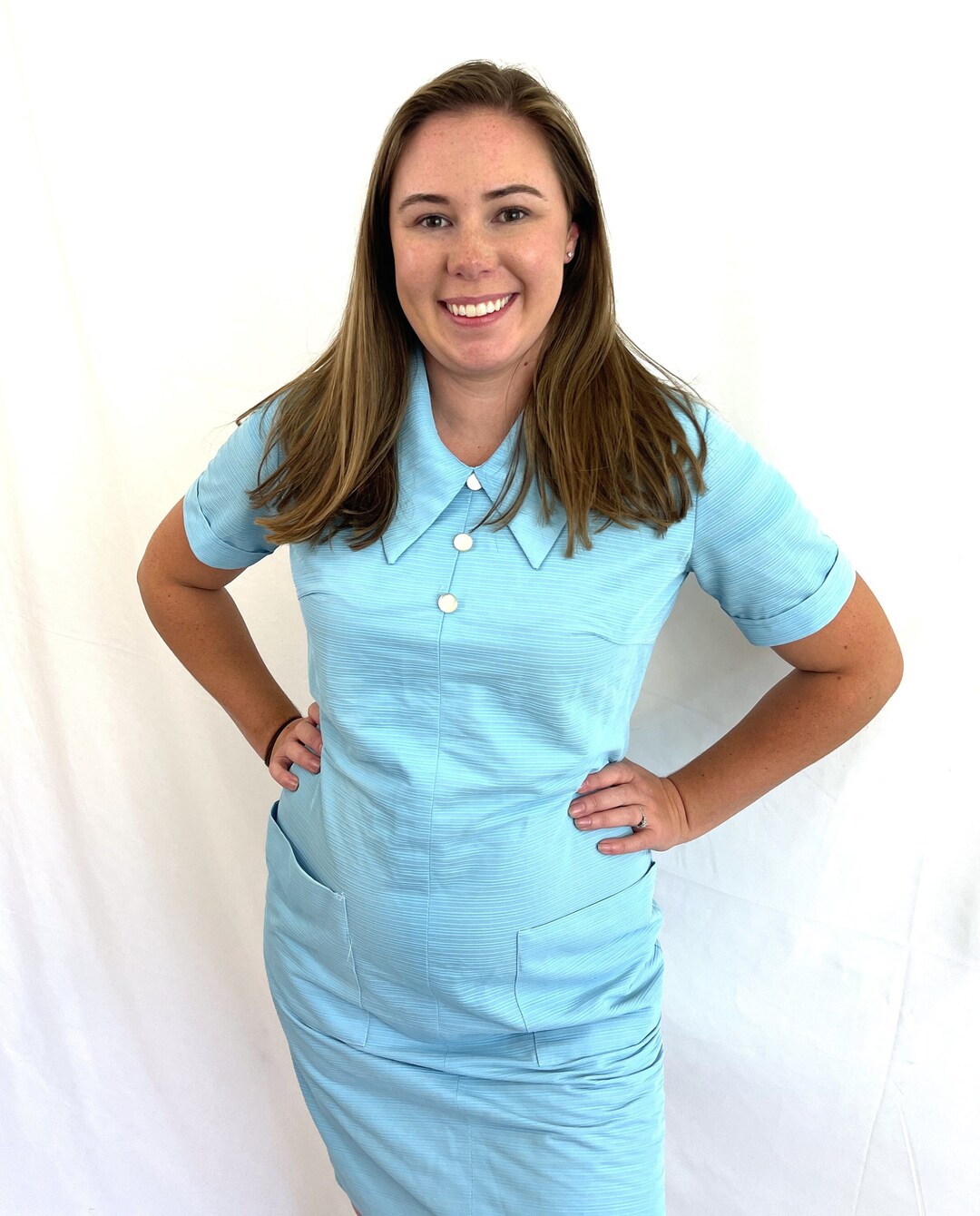 Vintage 1960s 60s Blue Nurse's Uniform Costume - Paragon Uniforms - Etsy