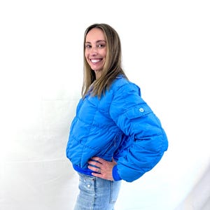 Vintage 1970s 80s Puffy Blue Goose Down Pullover Jacket Eddie Bauer - Etsy
