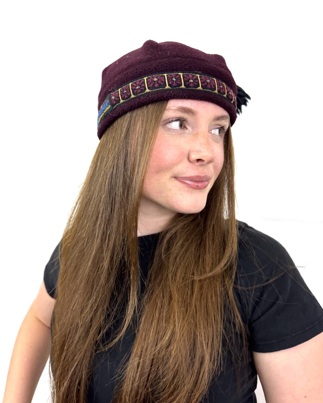 Vintage 90s Fleece Ambler Mountain Works Adjustable Beanie 1990s Canada ...