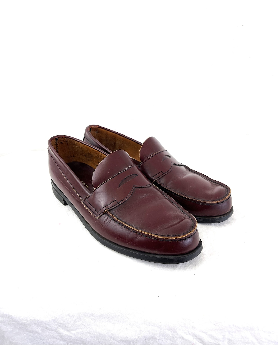 Vintage Penny Loafers Leather Shoes Oakwoods - Etsy