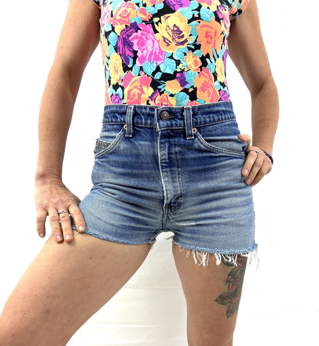 Vintage LEVIS Orange Tab 1970s 70s Denim Cutoff Shorts Size 31 X31 - Etsy