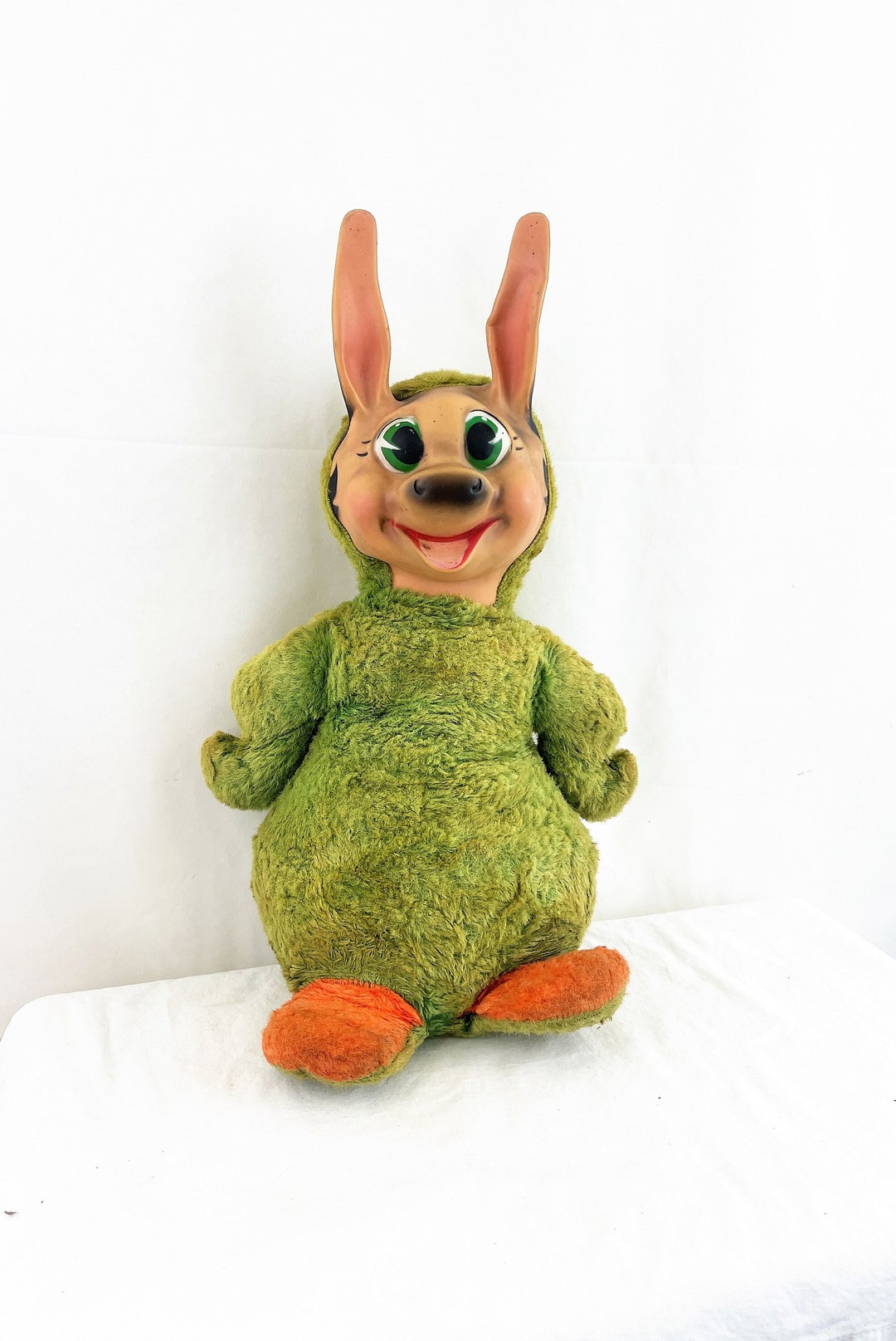 Vintage 1950s 50s Rubber Face Plush Donkey Stuffed Animal 18 Baba Looey ...