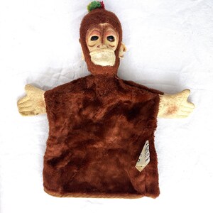Vintage Vtg 1950s 50s Monkey Jocko Hand Puppet Glove With Glass Eyes by ...