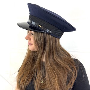 Vintage Police Military Officer Costume Cap Hat - Etsy