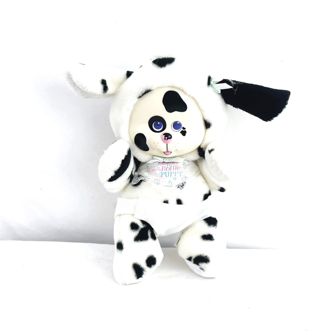 Vintage 1991 HTF Rare Tyco Magic Bottle Puppy Pets 10" Plush Dalmatian ...