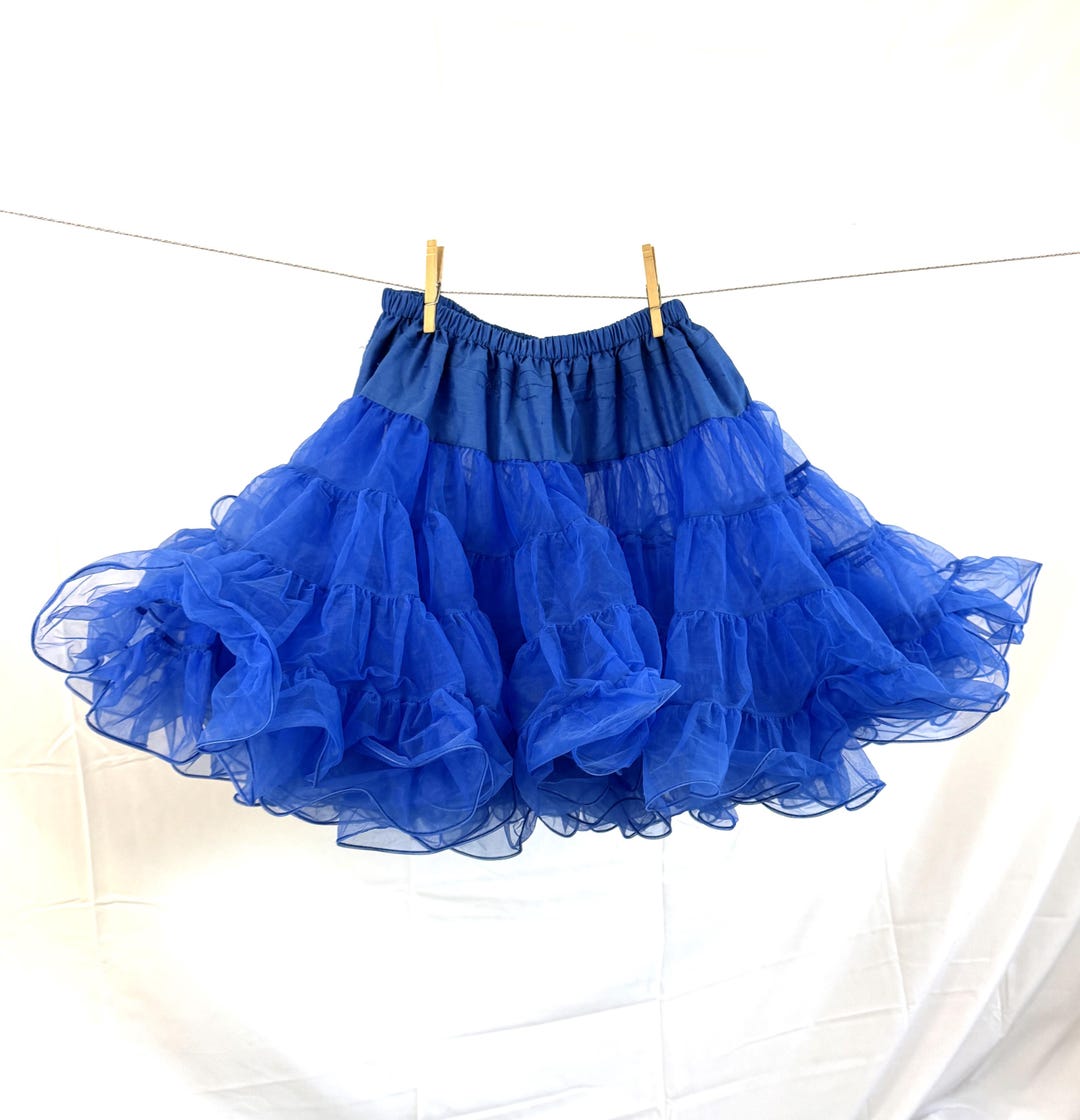 Vintage Blue Square Dancing Petticoat Tutu Crinoline Slip - Square up ...