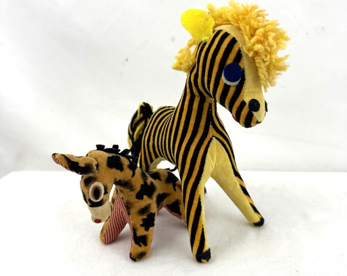 Vintage 1950s 60s Dakin Dream Pets Stuffed Animal Plush Felt Toys - Zebra Horse - Etsy