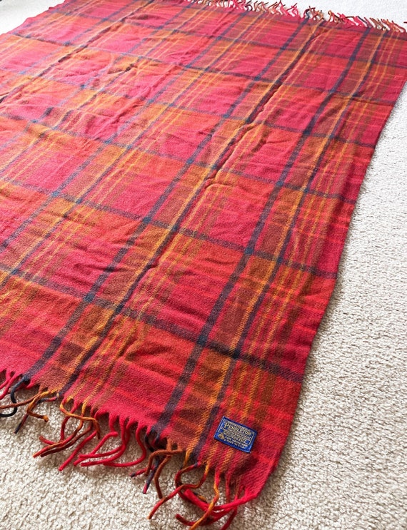 vintage pendleton plaid red - Gem