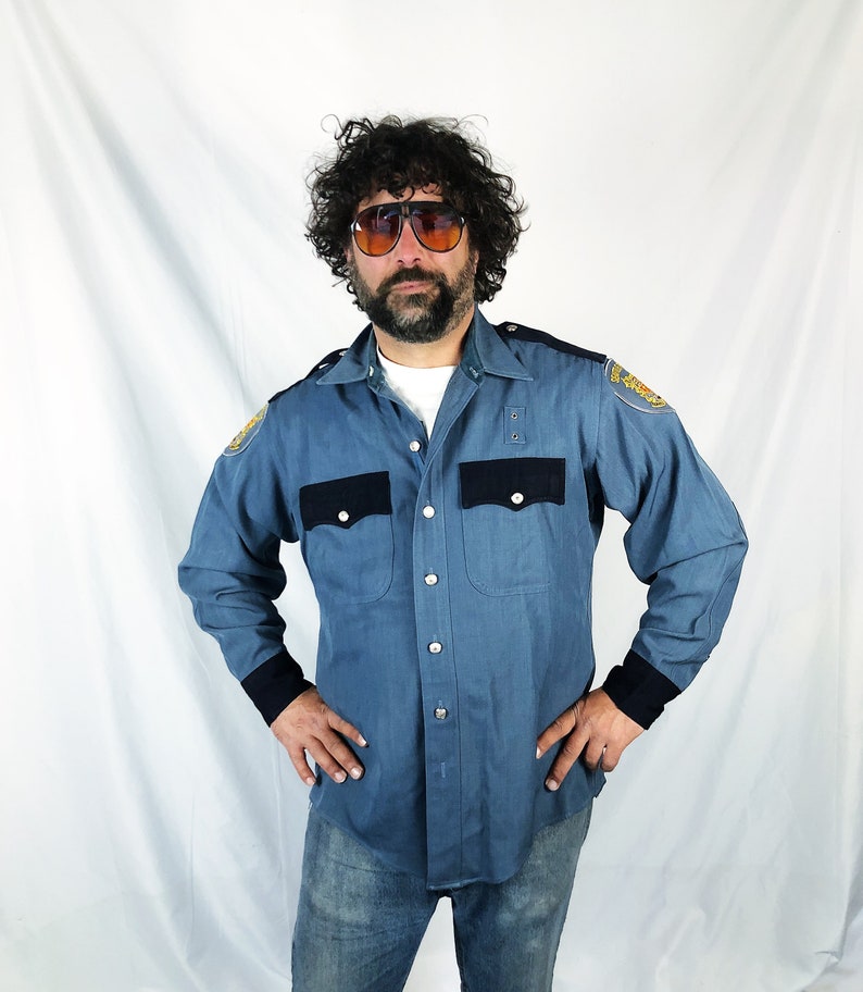 Vintage 1970s 70s Seattle Police Cop Uniform Super Trooper Zip | Etsy