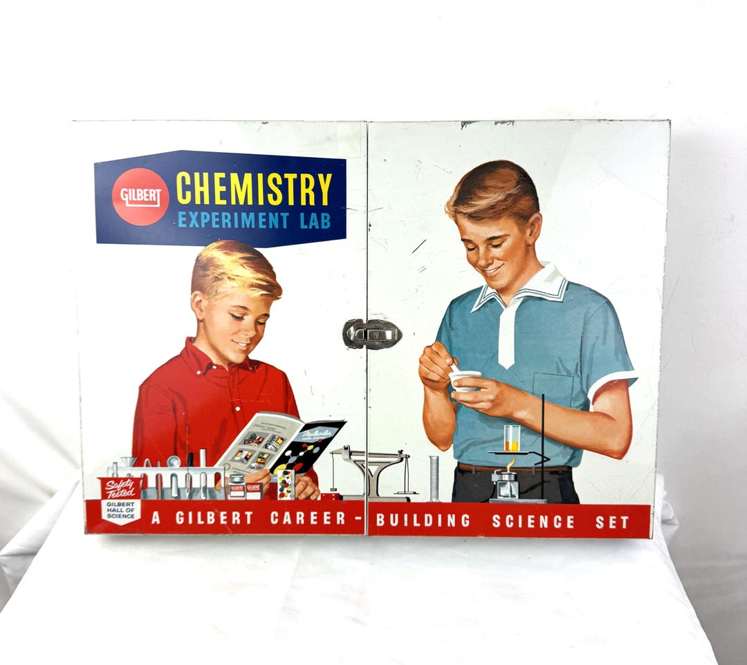 Vintage 1950s 50s Gilbery Chemistry Experiment Lab - Case Only - Etsy