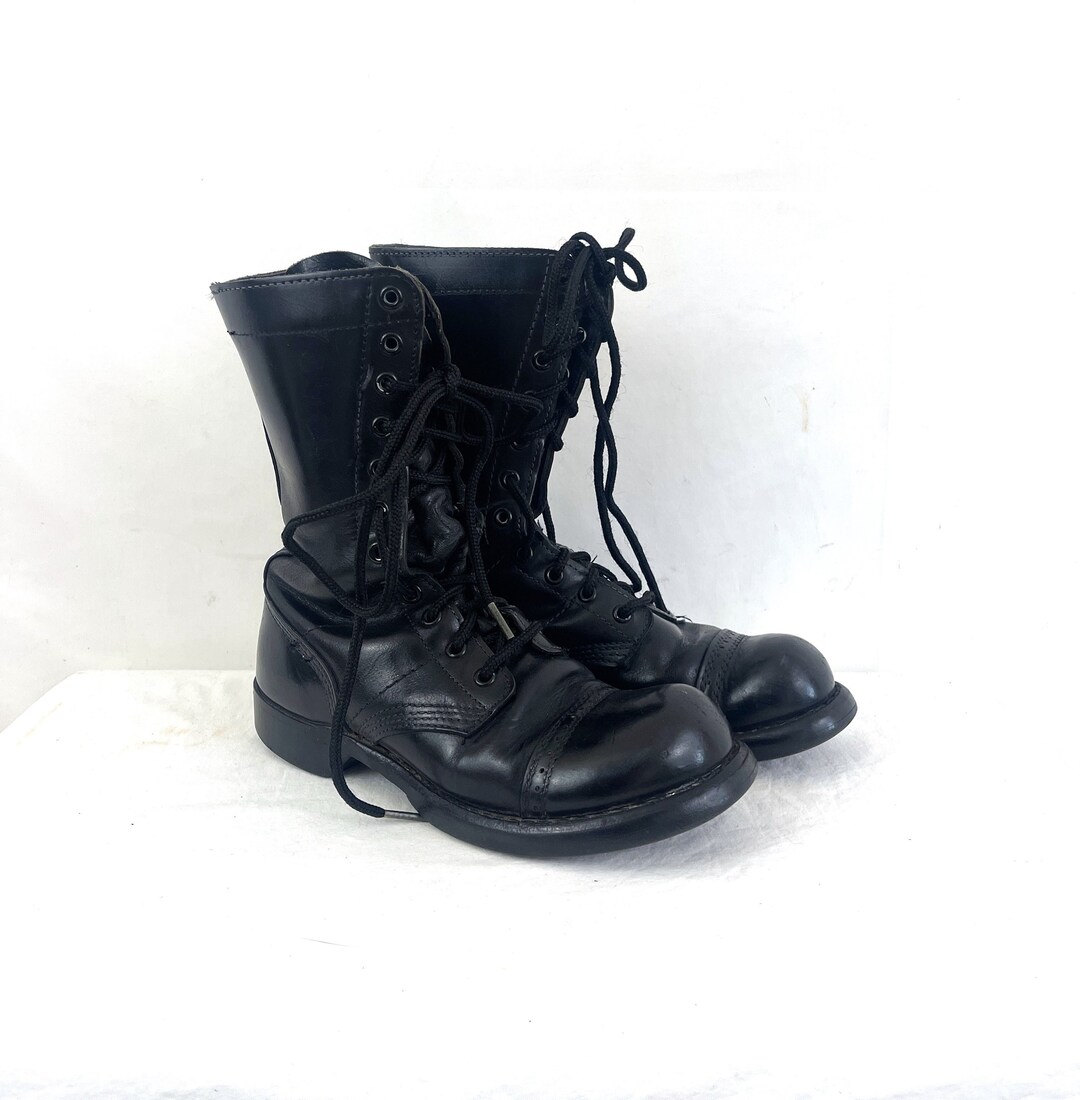 Vintage Leather Corcoran Mens Military Gear Jump Tanker Combat Boots ...