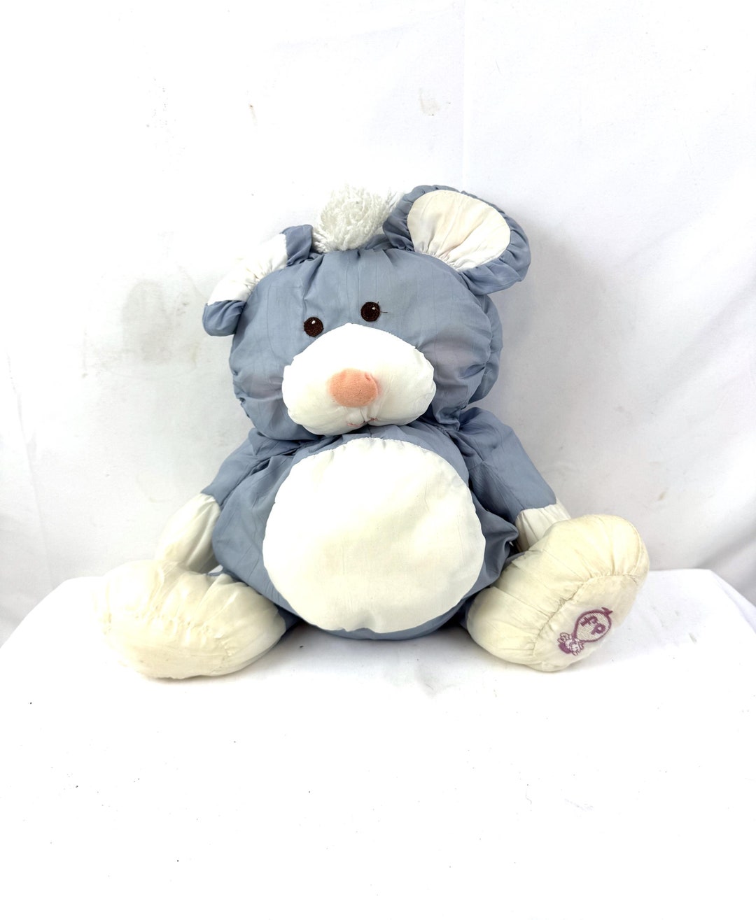 Vintage 80s 1980s Fisher Price Puffalump Mouse Plush Stuffed Animal Toy ...
