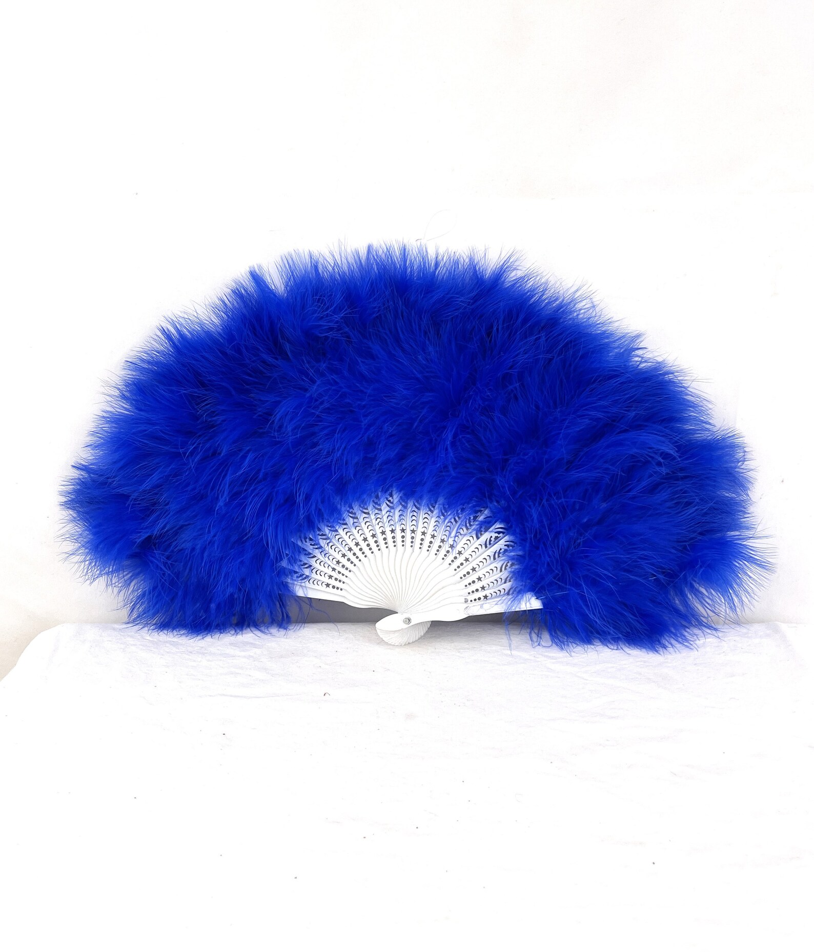 Vintage Blue Feather Costume Fun Party Fan - Etsy