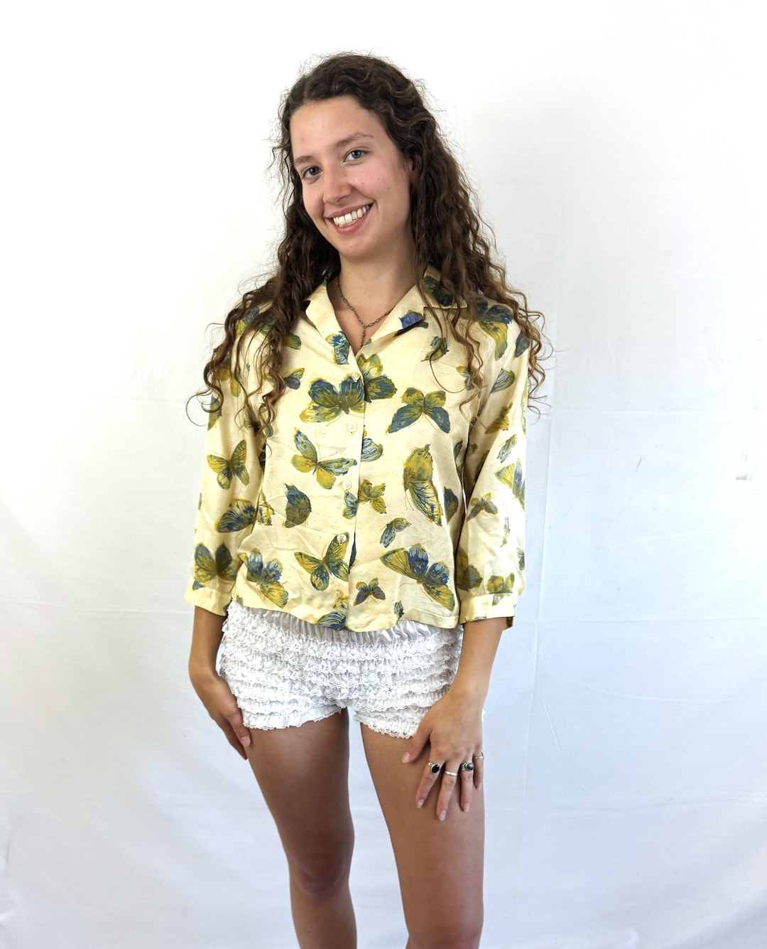 Vintage1960s 60s Rhoda Lee Butterfly Blouse Top - Etsy