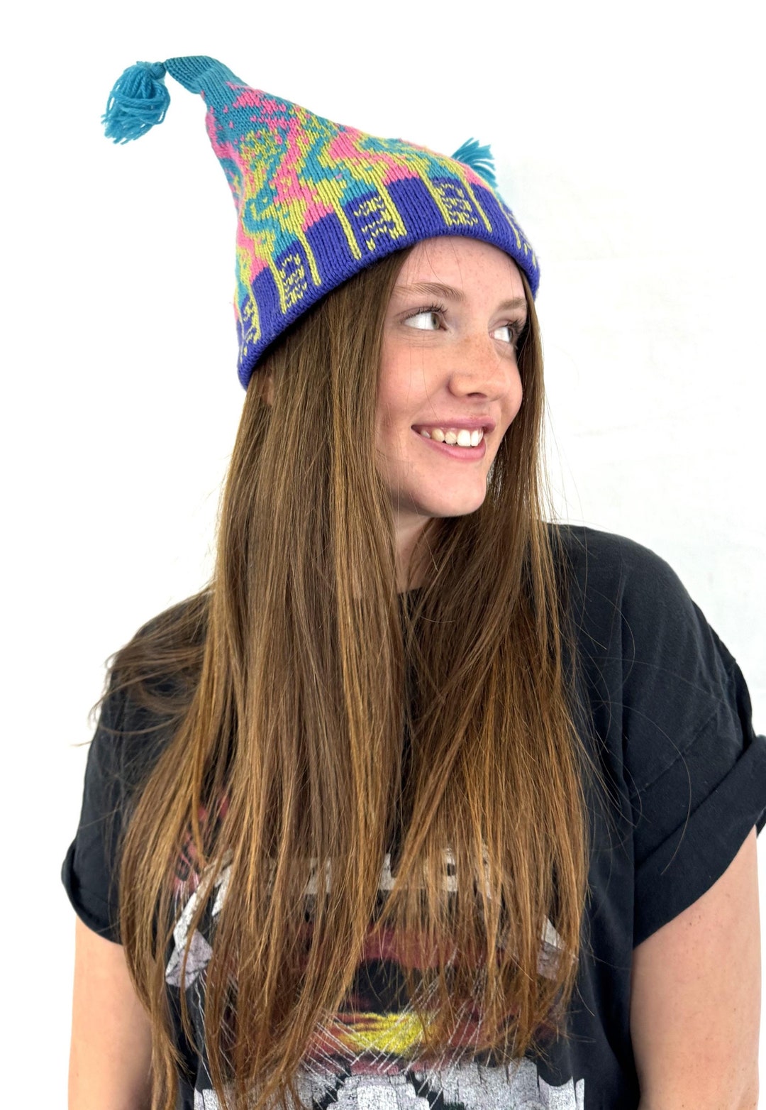 Vintage Fun Snow Bunny Ski Slopes Wool Winter Hat Tuque - Merkley ...