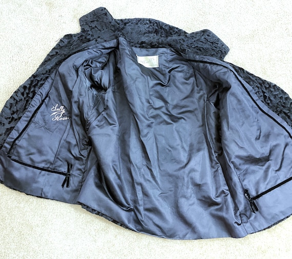 Gorgeous 1950s 50s Black Fur Coat - Fur Label Authori… - Gem