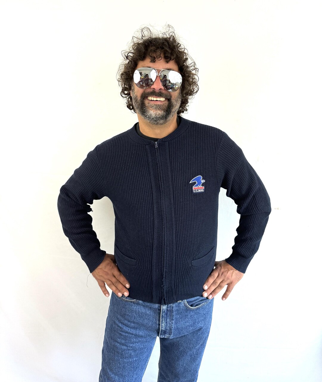 Vintage USPS United States Regulation Postal Service Sweater Uniform U ...