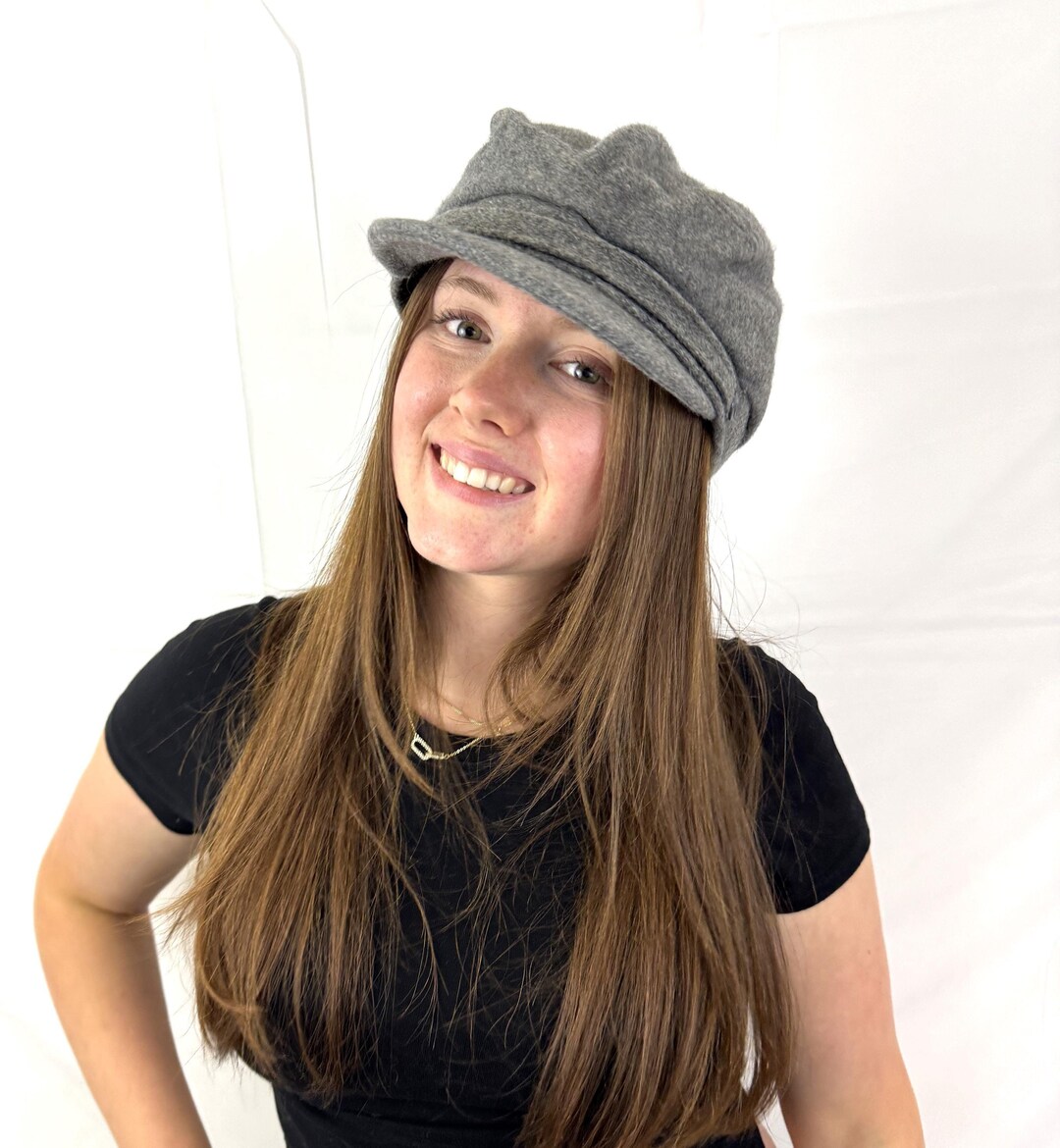 Vintage Greek Fisherman Newsboy Gray Hat Cap - Made in Greece - Etsy
