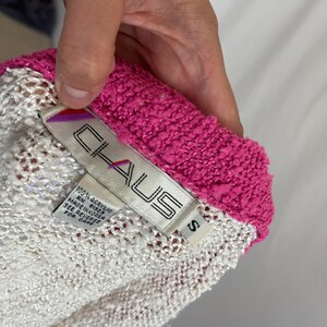 Vintage 1980s 80s Rainbow Beaded Button Sweater - Chaus - Etsy