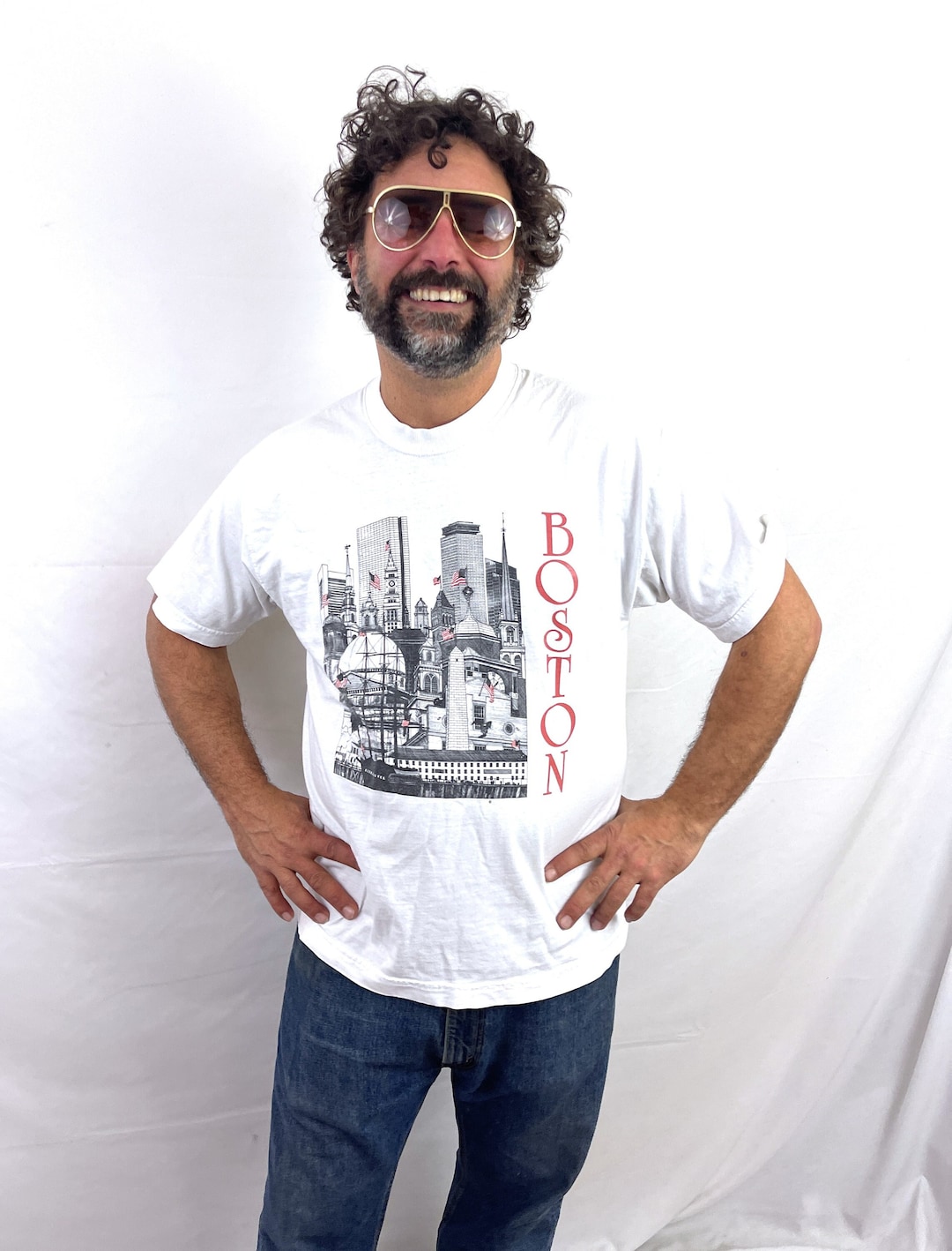 Vintage 1990s 90s Boston Massachusetts Tee Shirt - Etsy