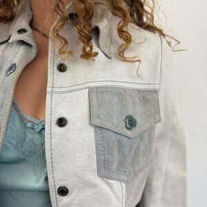 Vintage Roncelli Gray Suede Leather Jacket - Etsy