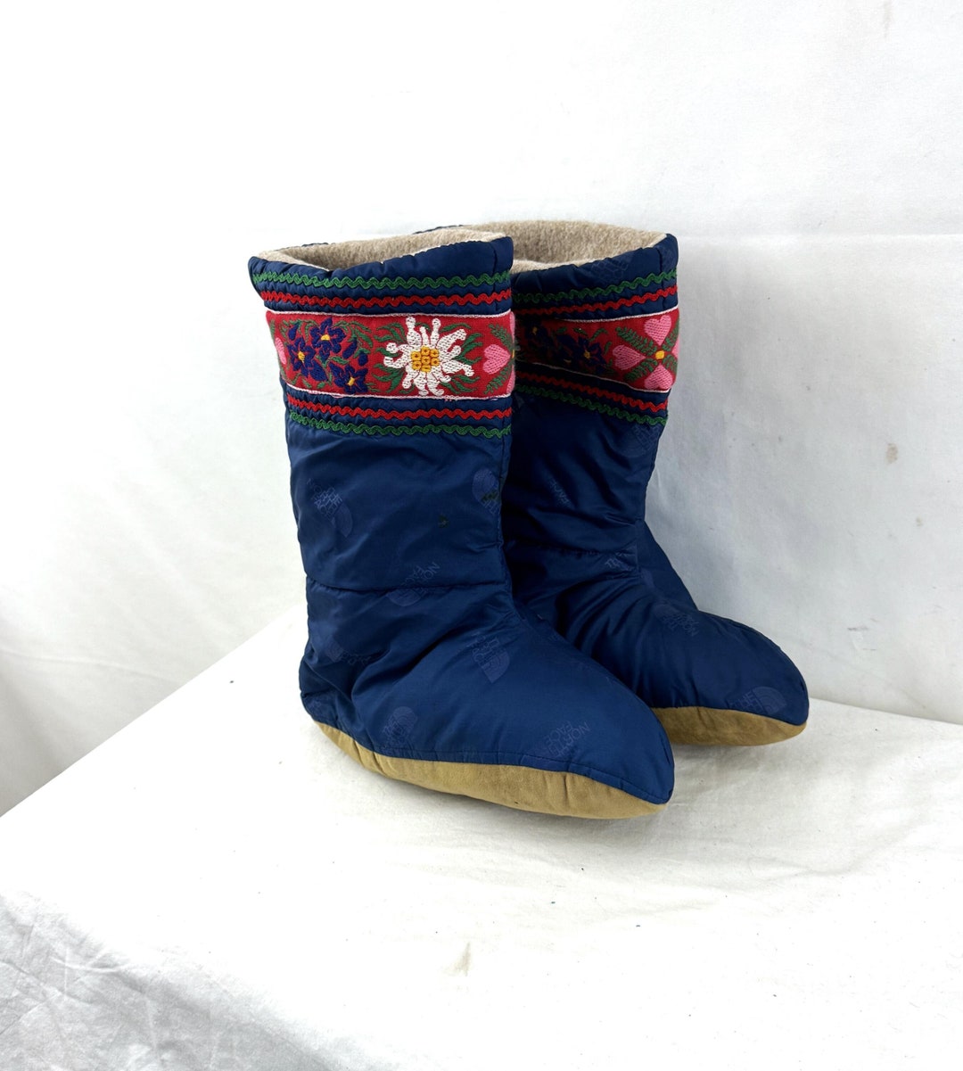 Vintage RARE the North Face Camping Slipper Shoes Booties - Etsy