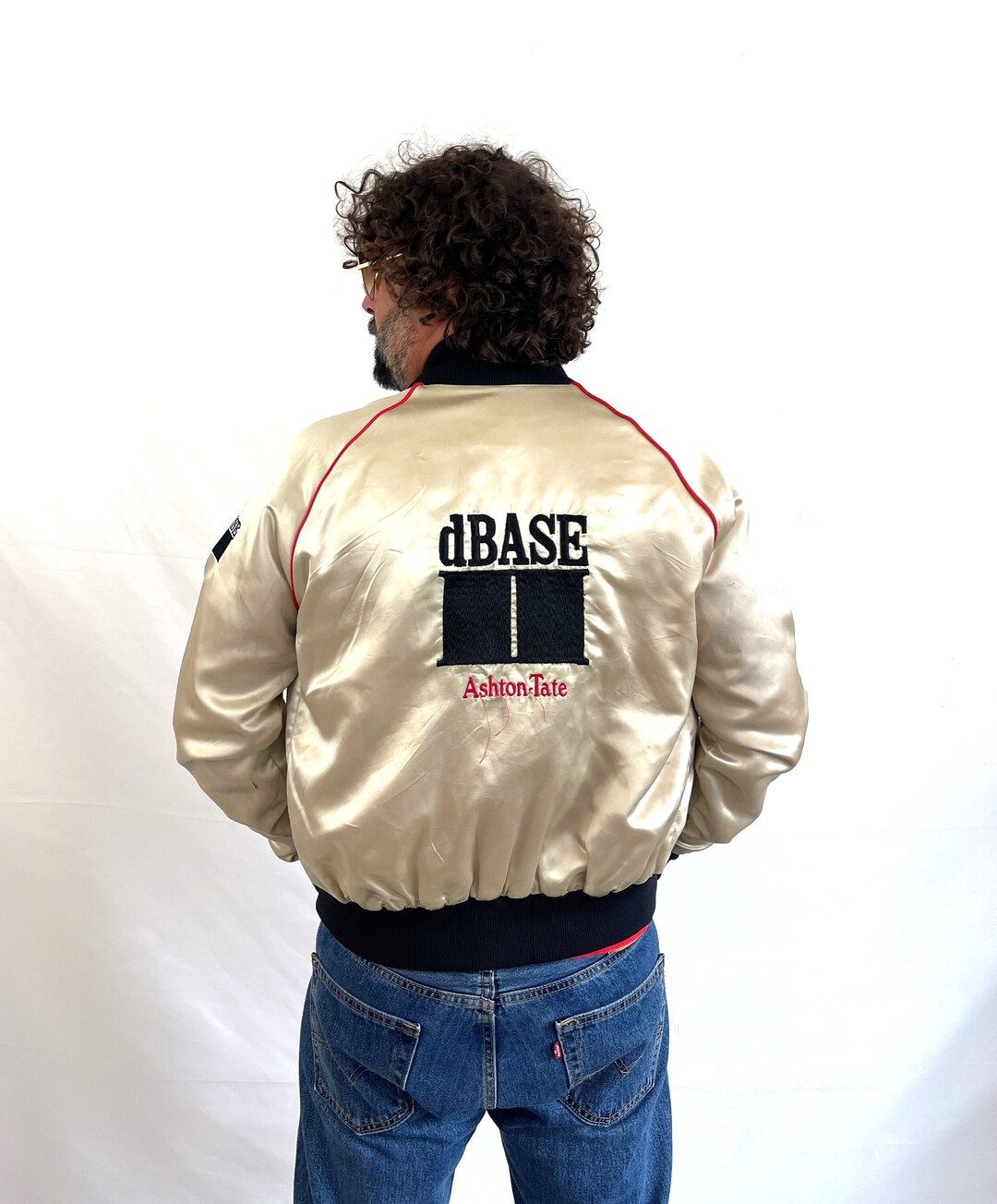 Vintage 80s 1980s Original Ashton-tate Dbase Satin Jacket - Computer ...