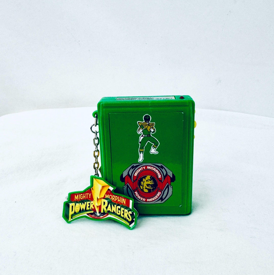 Vintage 1990s Mighty Morphin Power Rangers Green Ranger Beeper Toy 1993 ...