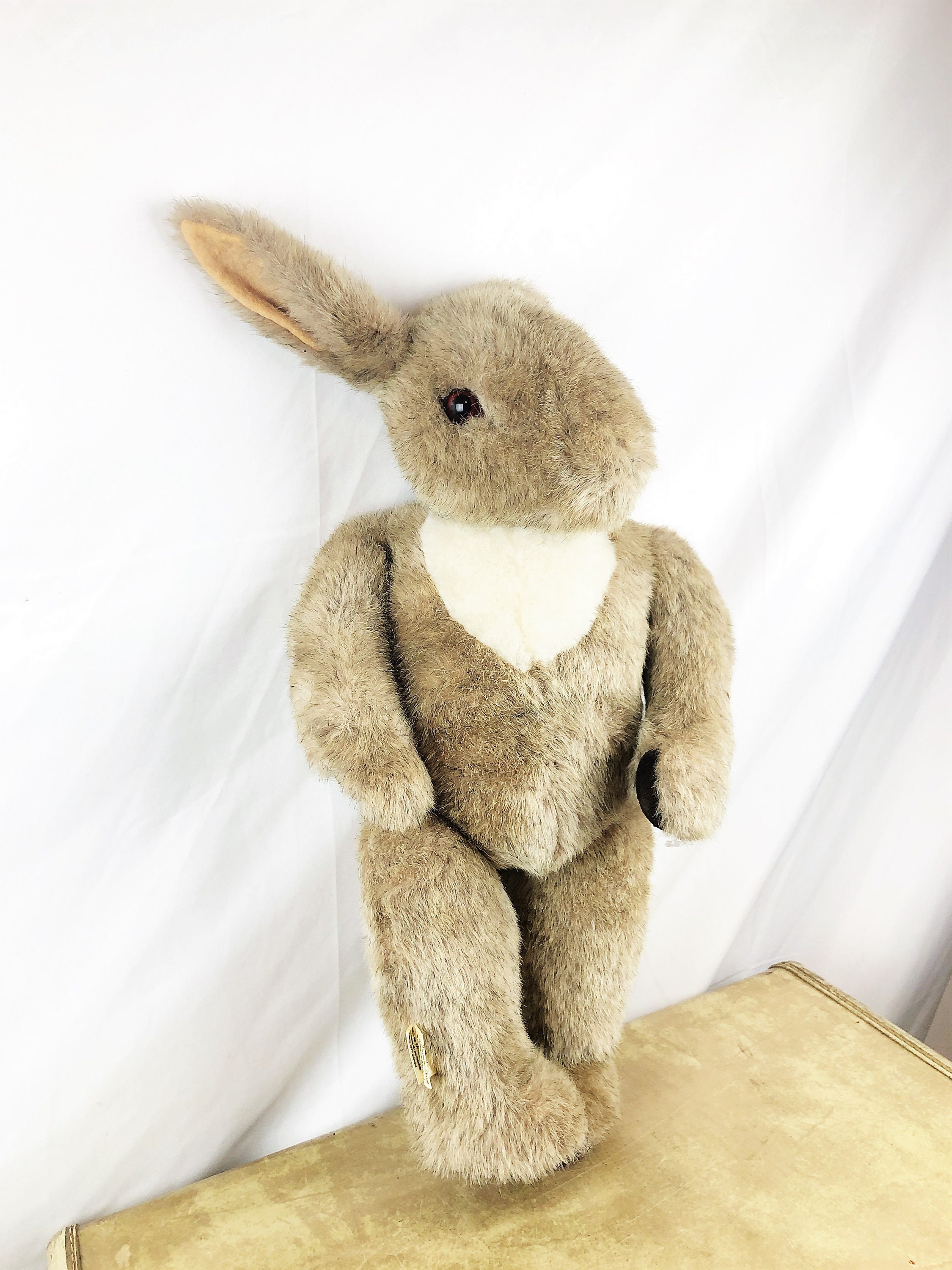 Toys Vintage 1980s 80s Little Folk Plush Bunny Rabbit England Tiverton ...