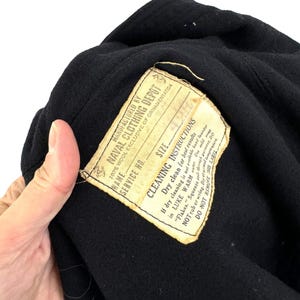 Vintage Wool 1950s 60s Wool Navy United States Naval Military Middy ...