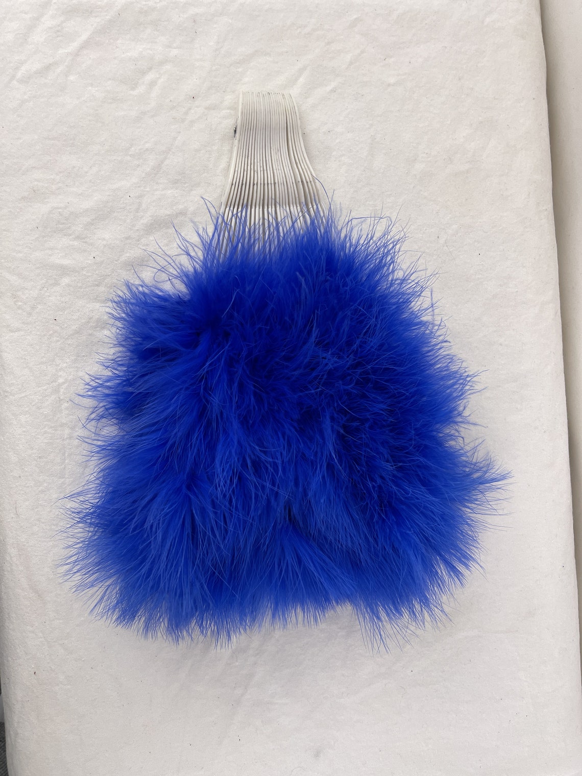 Vintage Blue Feather Costume Fun Party Fan - Etsy