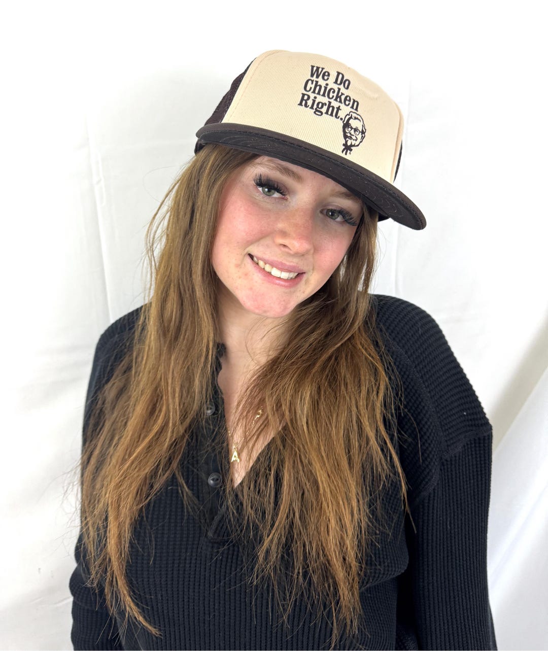 Vintage 1980s 80s KFC Kentucky Fried Chicken Trucker Snapback Hat - We ...
