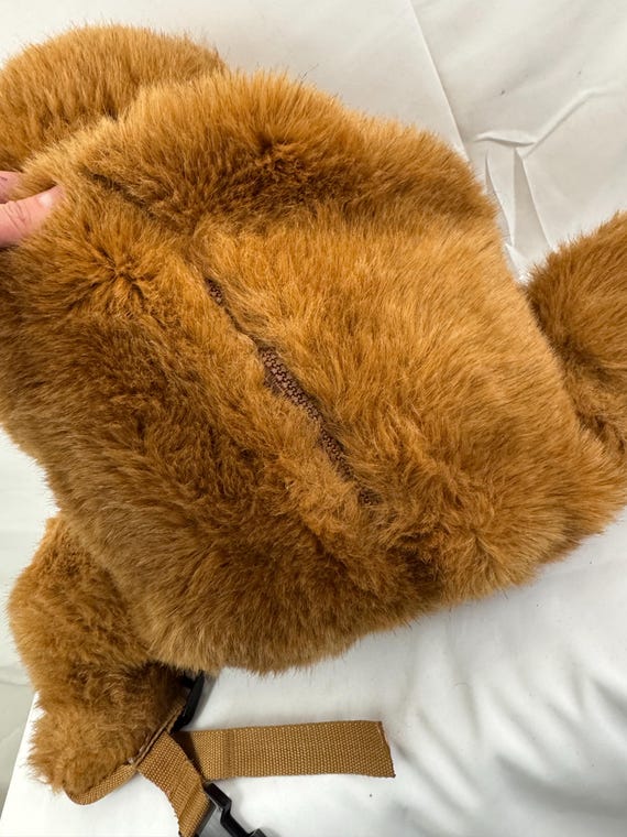 Vintage 1984 80s Brown Hugging Teddy Bear Backpack - … - Gem