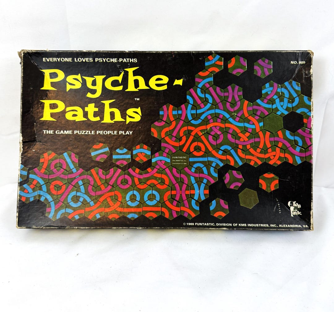 Vintage 1960s 60s 1969 PSYCHE-PATHS Funtastic Board Game - Etsy