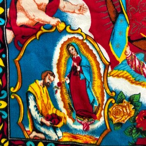 Vintage Catholic Mother Mary Jesus Jerusalem Christian Tapestry Rug ...