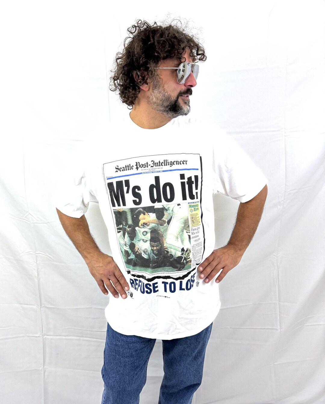 Vintage 1990s 90s 1995 Seattle Mariners MLB Tee Shirt Tshirt - Refuse ...