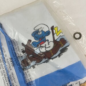 Vintage the Smurfs 1980s 80s 1982 Air Mat Blow up Matress Pool Float ...