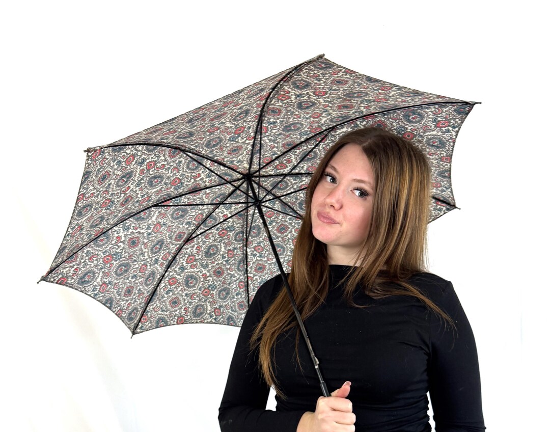 Vintage Basic Paisley 1970s 70s Umbrella Parasol - Etsy