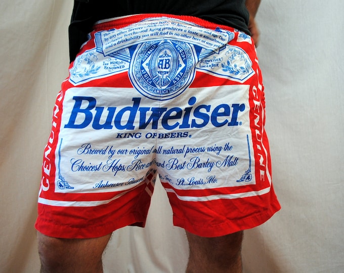 Vintage Budweiser Swim Trunks - Etsy