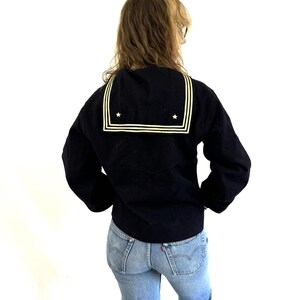 Vintage Wool 1950s 60s Wool Navy United States Naval Military Middy ...